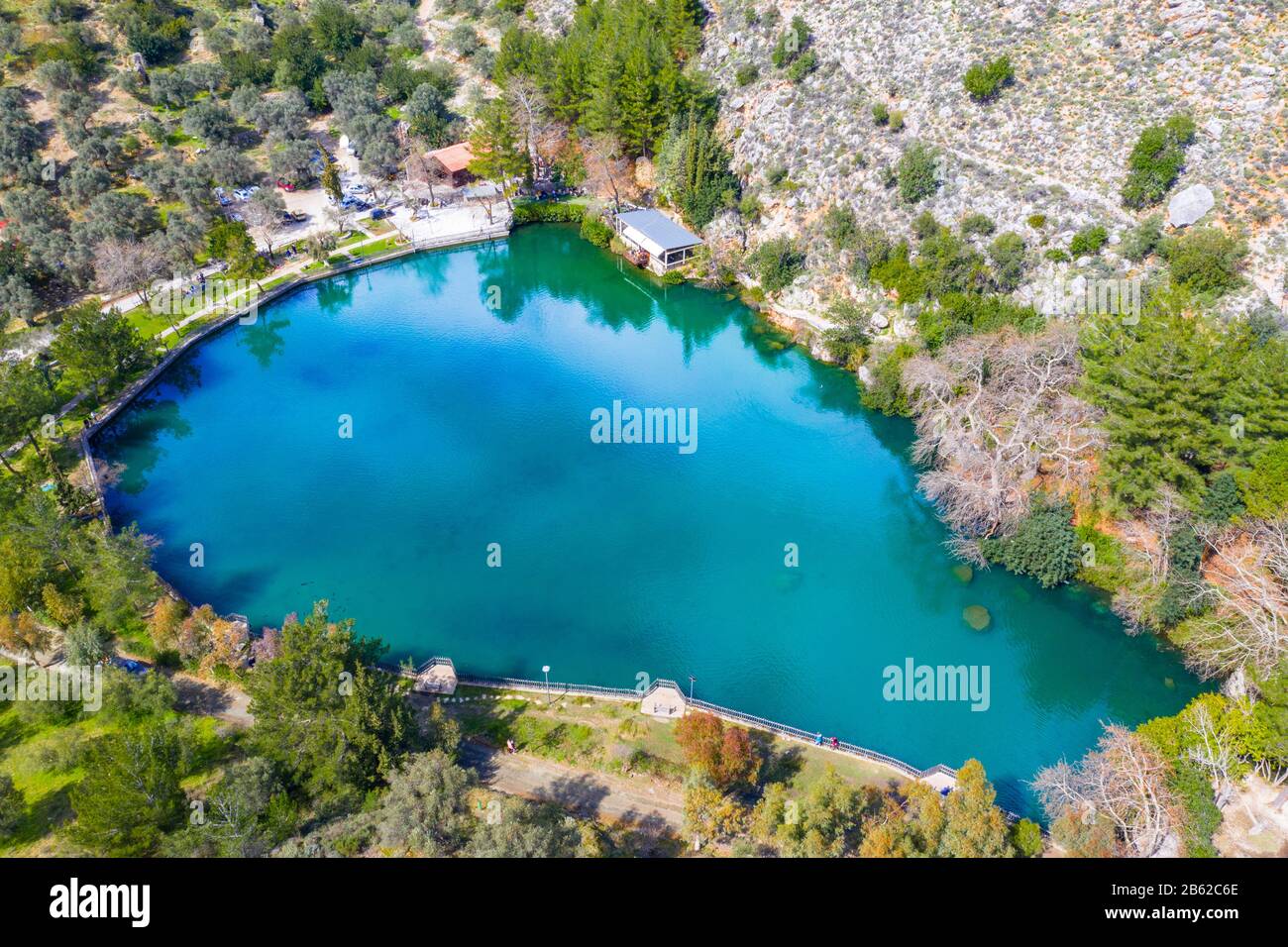 Lake of Zaros at spring, Crete, Greece Stock Photo - Alamy