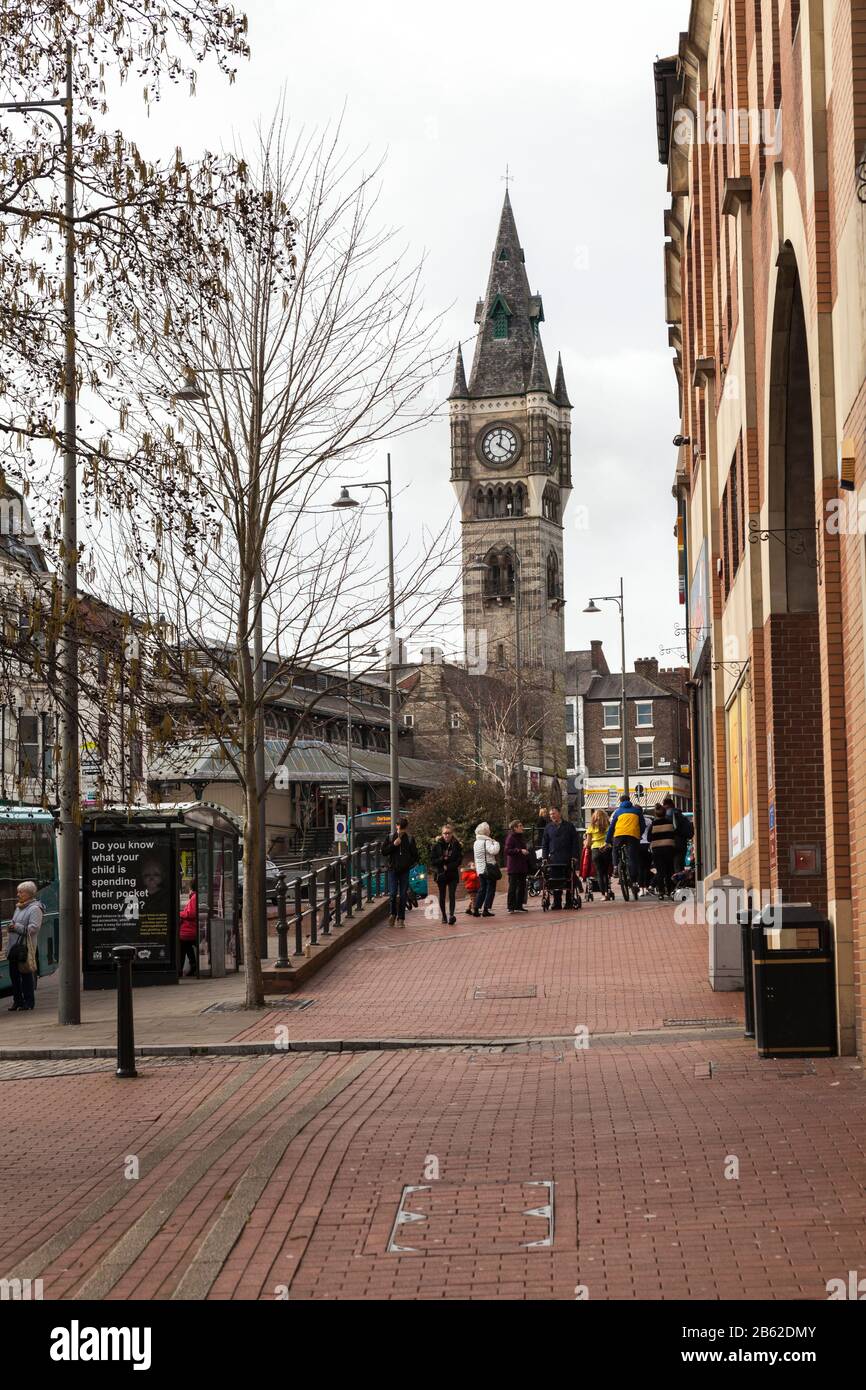Tubwell Row and the Town Clock in Darlington,England,UK Stock Photo - Alamy