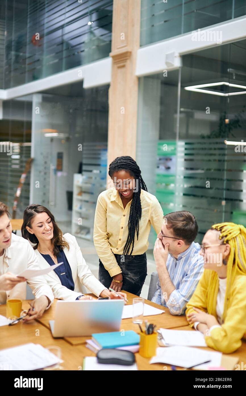 Employee running together hi-res stock photography and images - Alamy