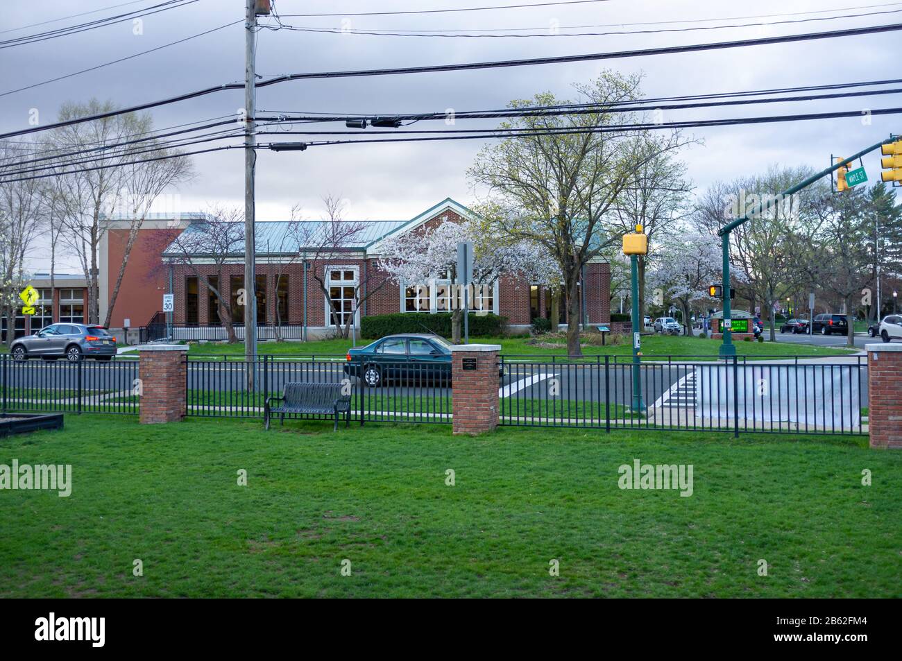 American suburban town hi-res stock photography and images - Alamy