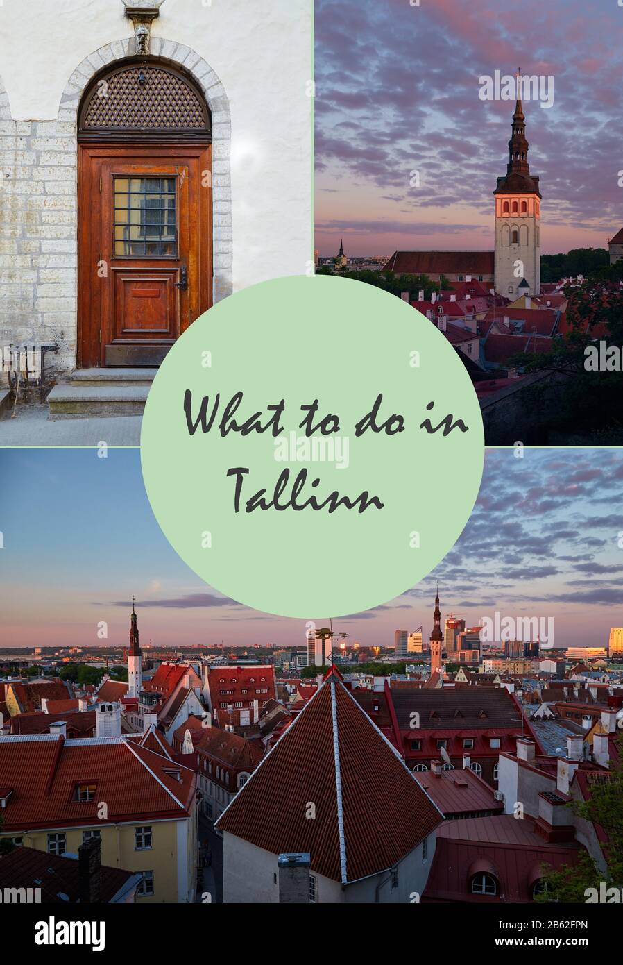 Cover for travel article for visiting Tallinn, Estonia with text What ...