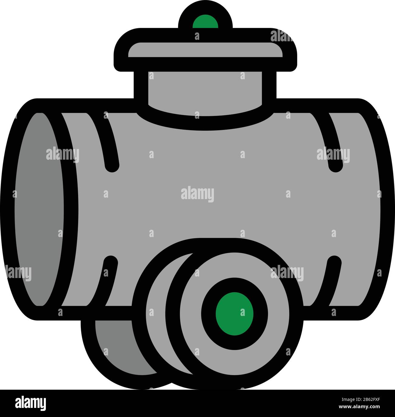Tractor cistern icon. Outline tractor cistern vector icon for web ...