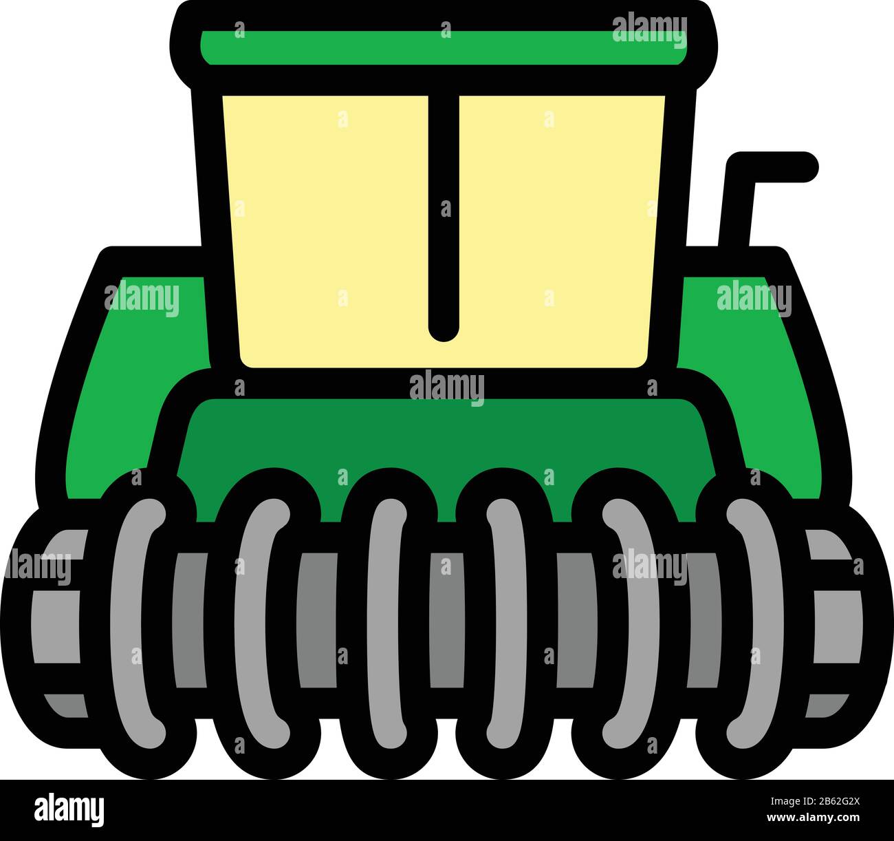 Farm combine icon. Outline farm combine vector icon for web design ...