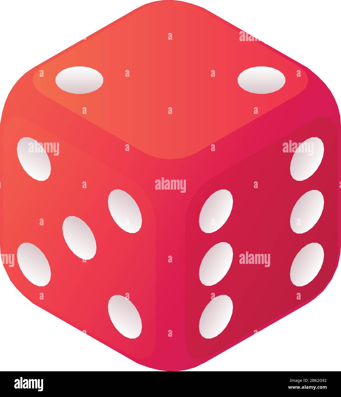 Role dice icon. Isometric of role dice vector icon for web design ...