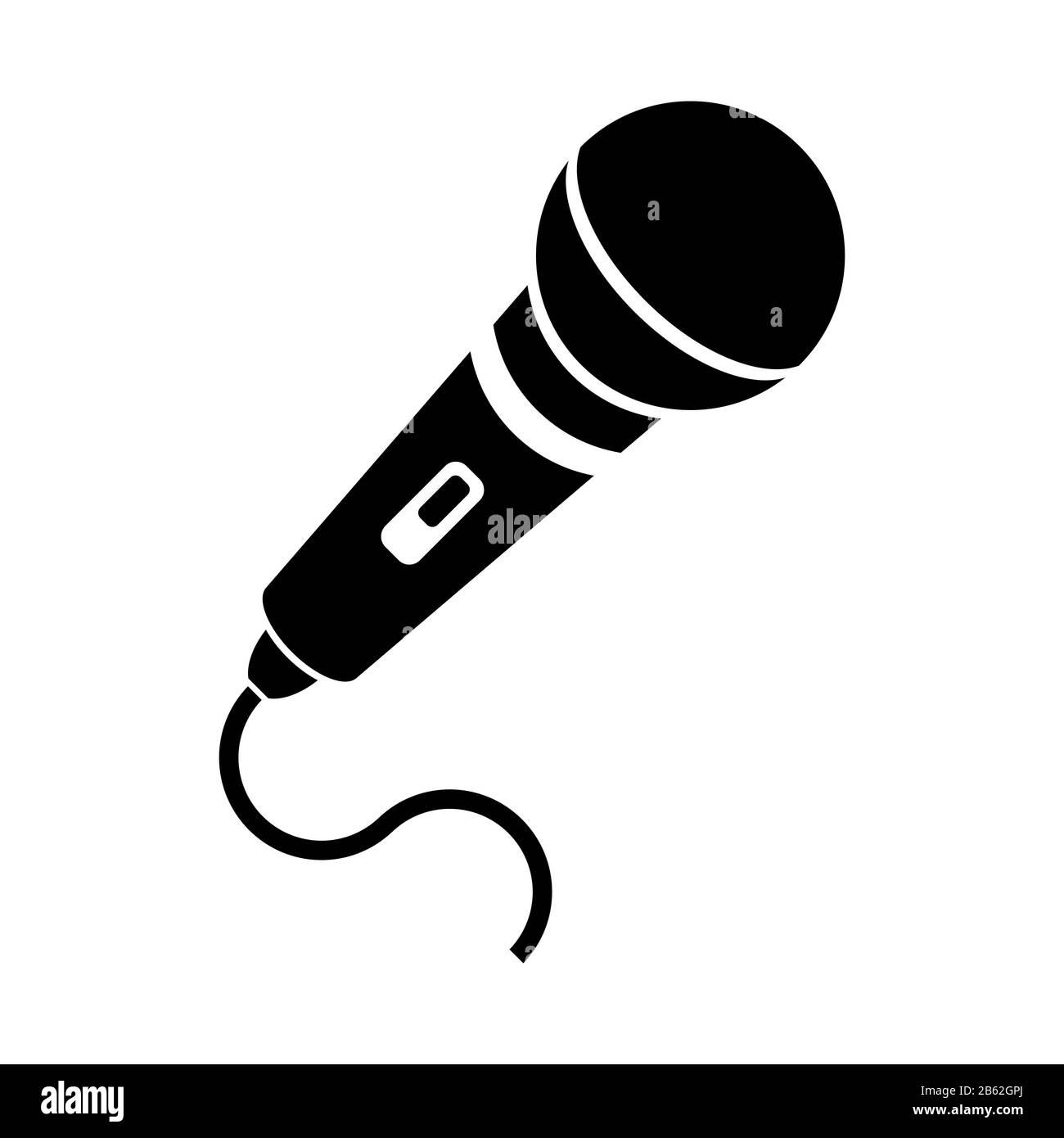 Old fashioned radio studio microphone Stock Vector Images - Alamy