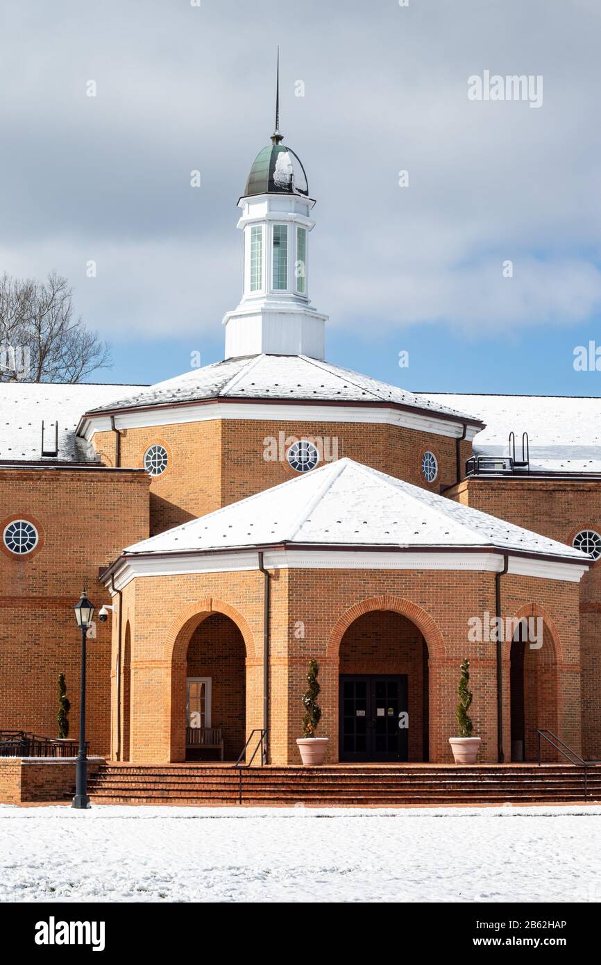 Yorktown, VA/USA - February 21,2020: The colonial style brick York ...