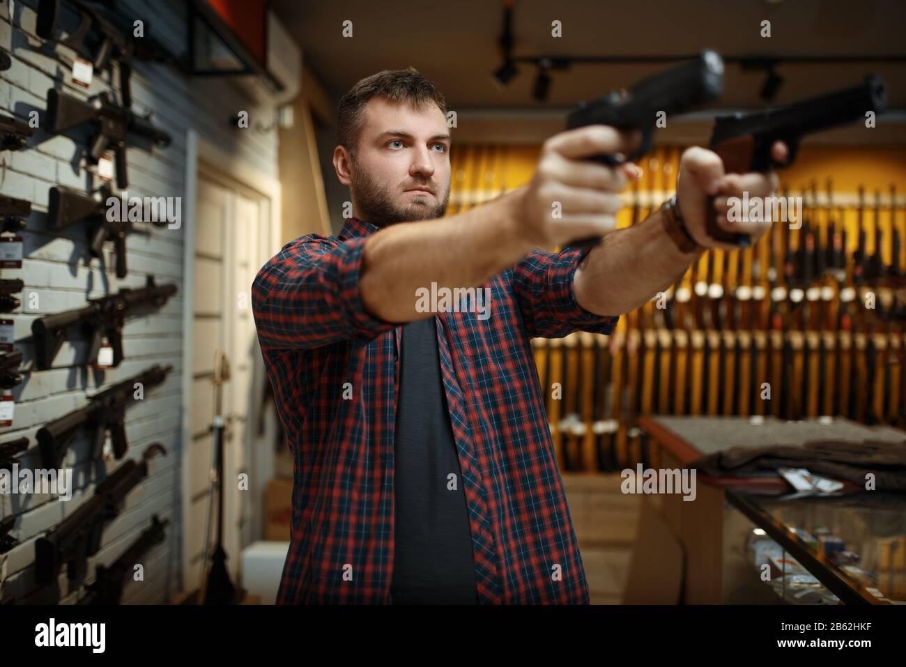Two handguns hi-res stock photography and images - Alamy