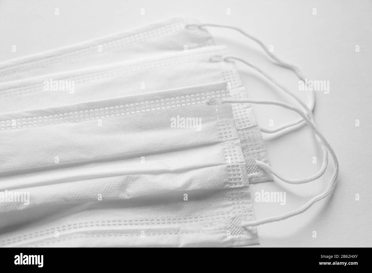 Copyspace image disposable face masks on white background Stock Photo ...