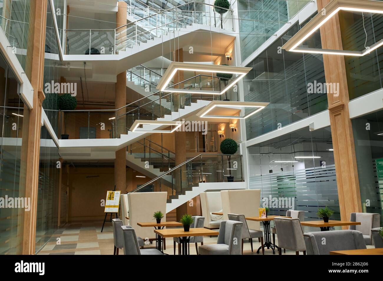 Modern Business Building Interior