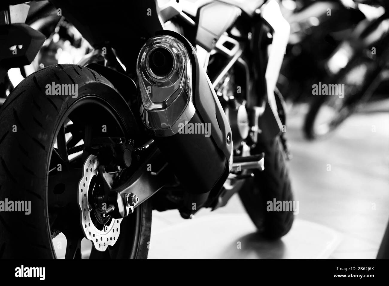 Double Exhaust Pipes Motorcycle High Resolution Stock Photography and ...