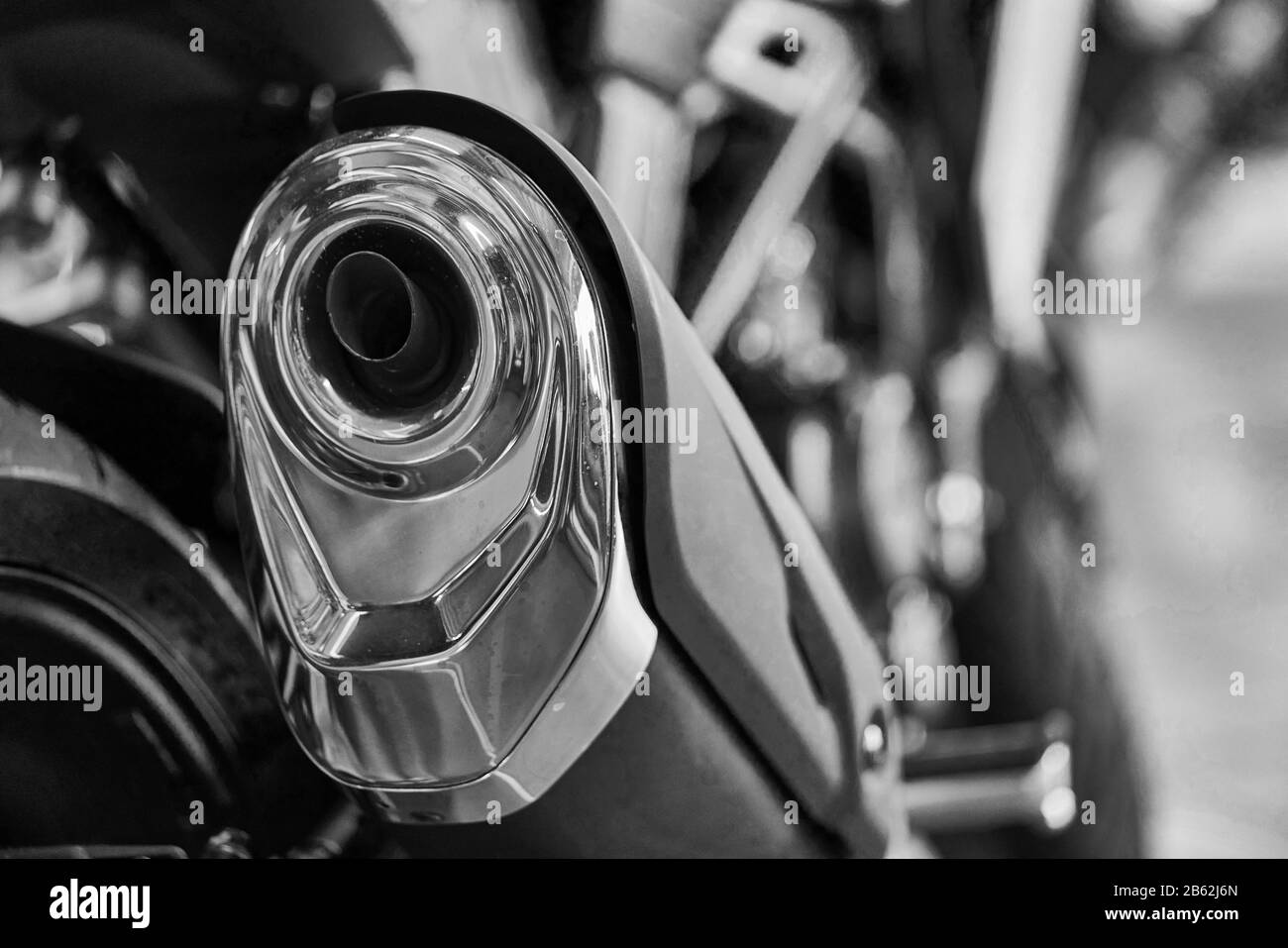 Double Exhaust Pipes Motorcycle High Resolution Stock Photography and ...