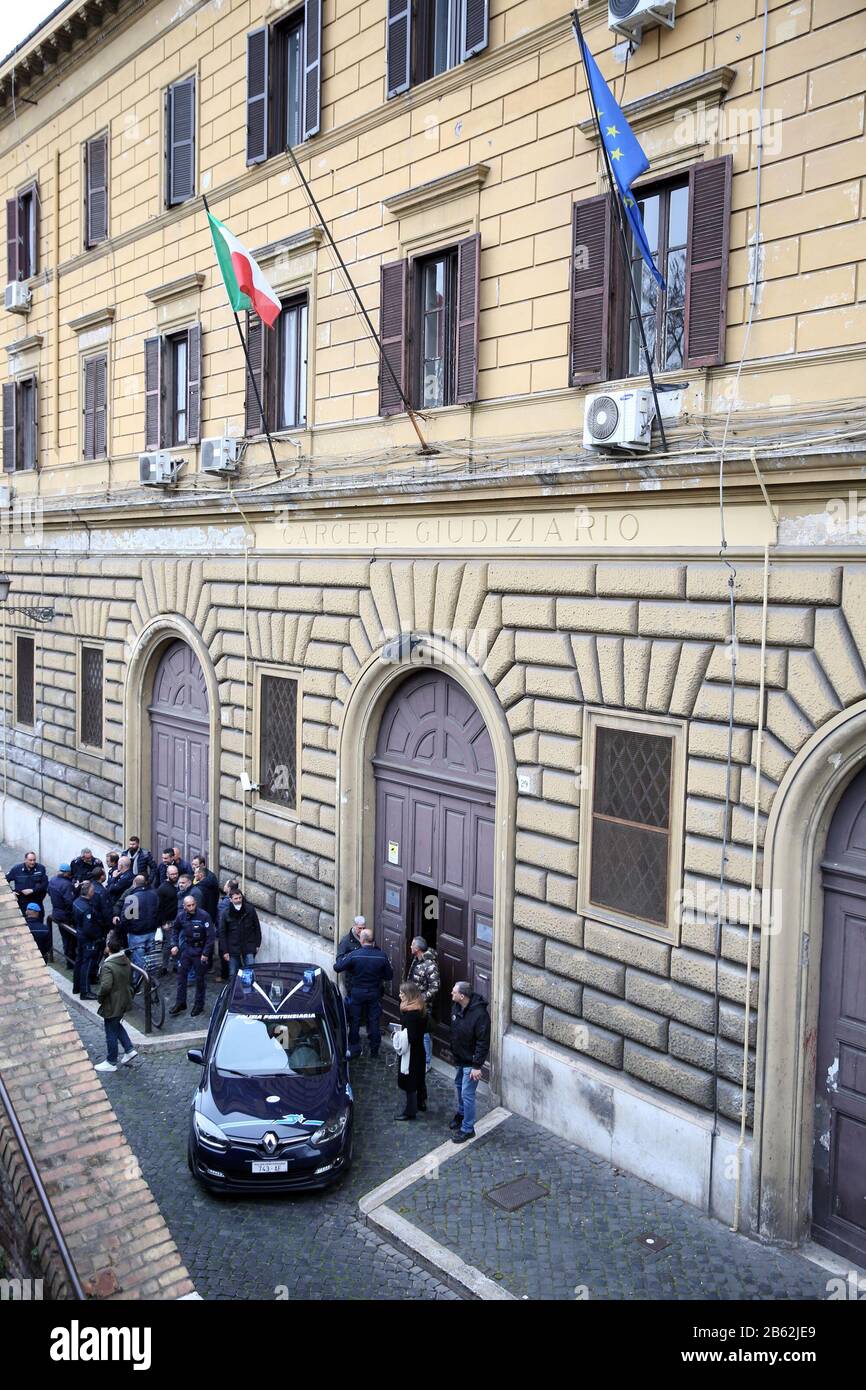 Rome, Italy. 09th March 2020. in the photo the prison of Regina Coeli ...