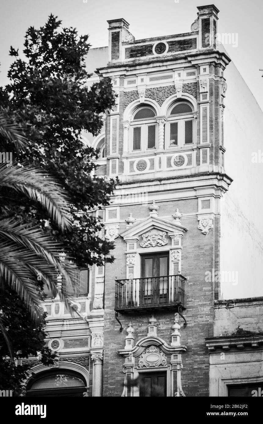 close up view of the historical streets of the spanish cities ...