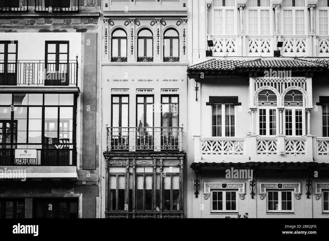 close up view of the historical streets of the spanish cities ...