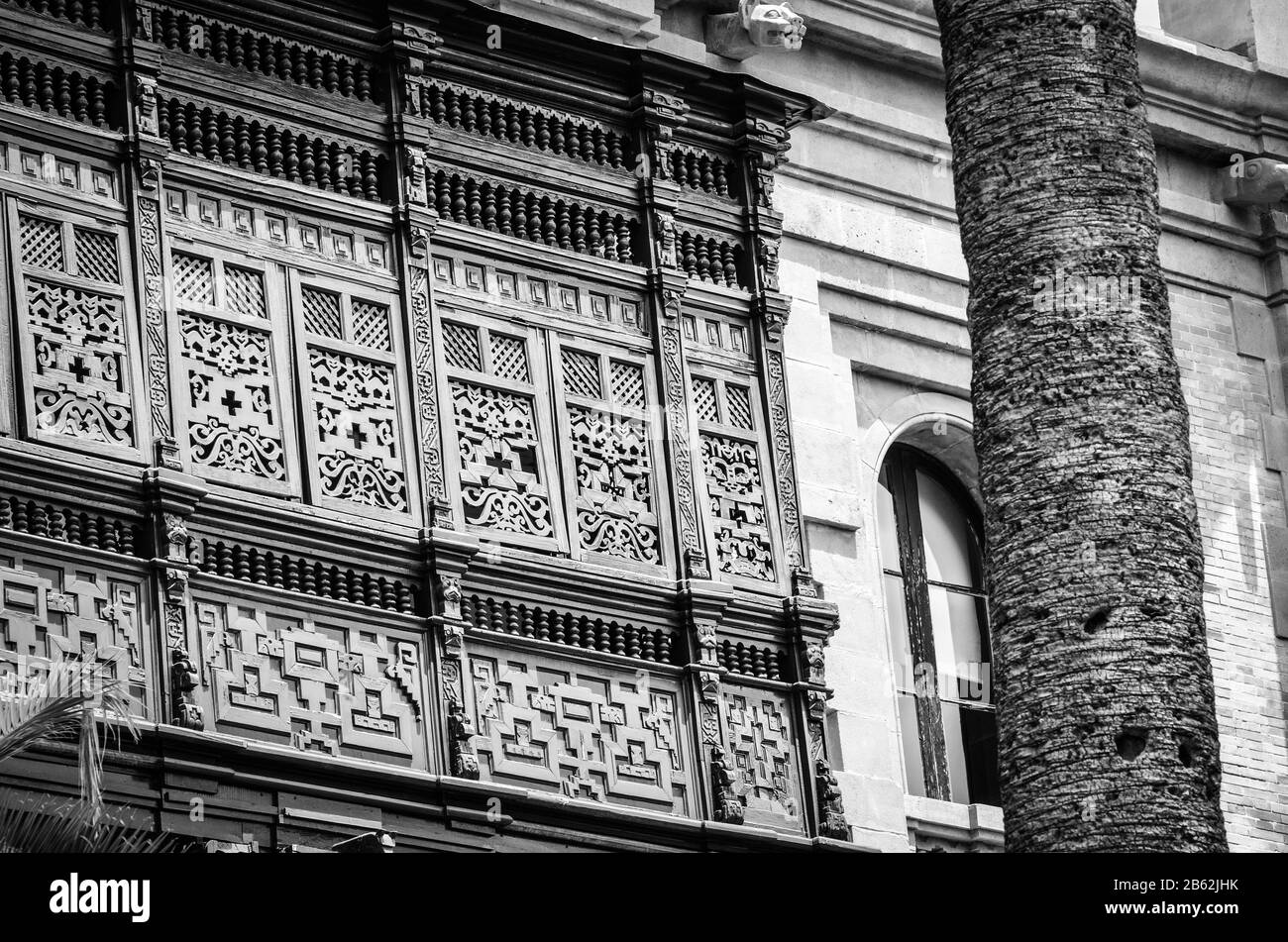 close up view of the historical streets of the spanish cities ...