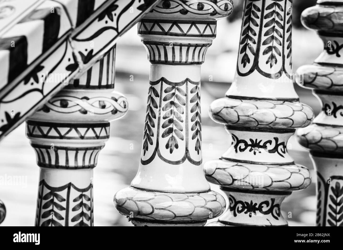 close up view of the historical streets of the spanish cities ...