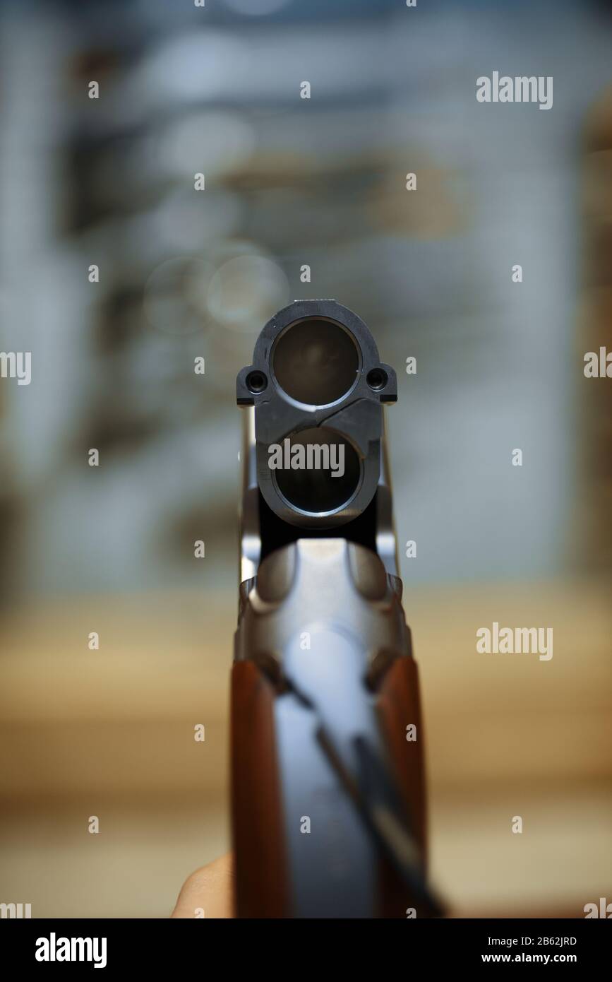View through barrel of gun hi-res stock photography and images - Alamy