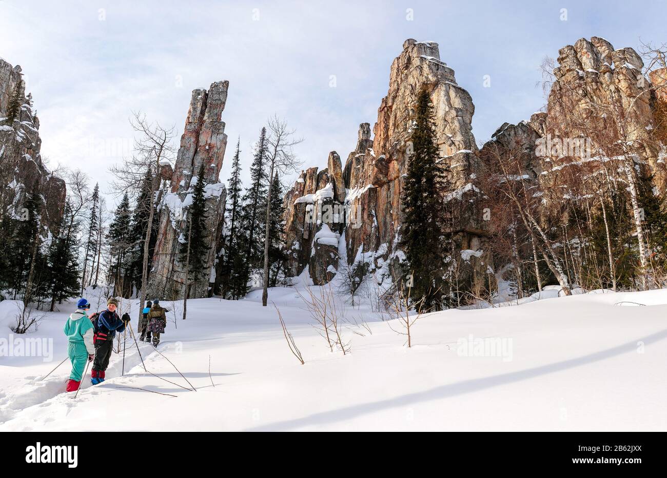 Winter forest in ural mountains hi-res stock photography and images - Alamy
