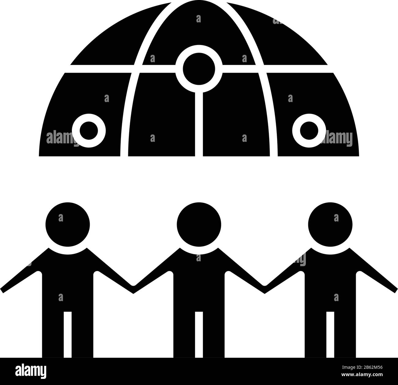 Work areas line icon, concept sign, outline vector illustration, linear ...