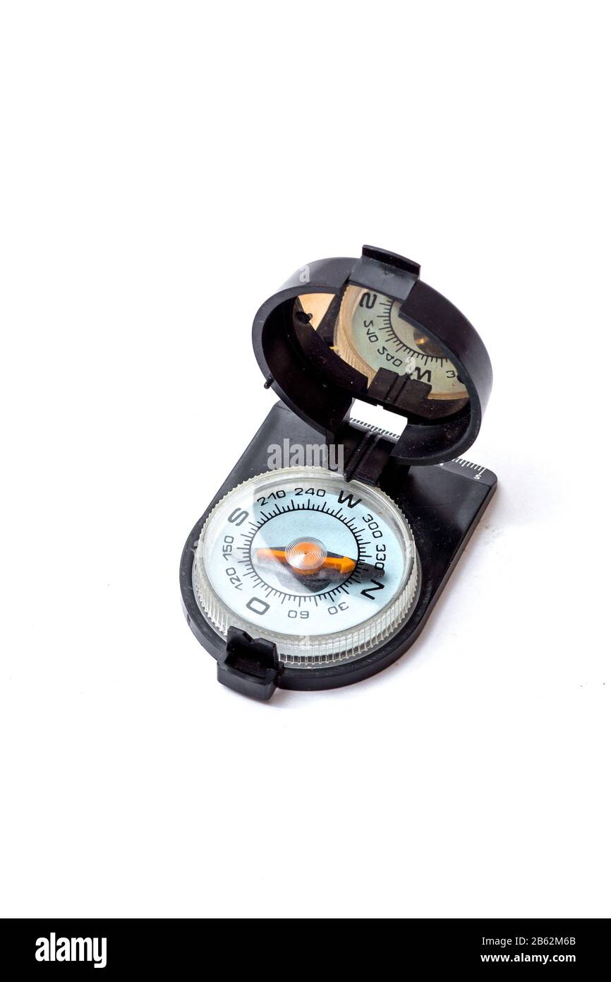 Compass isolated on white background Stock Photo - Alamy