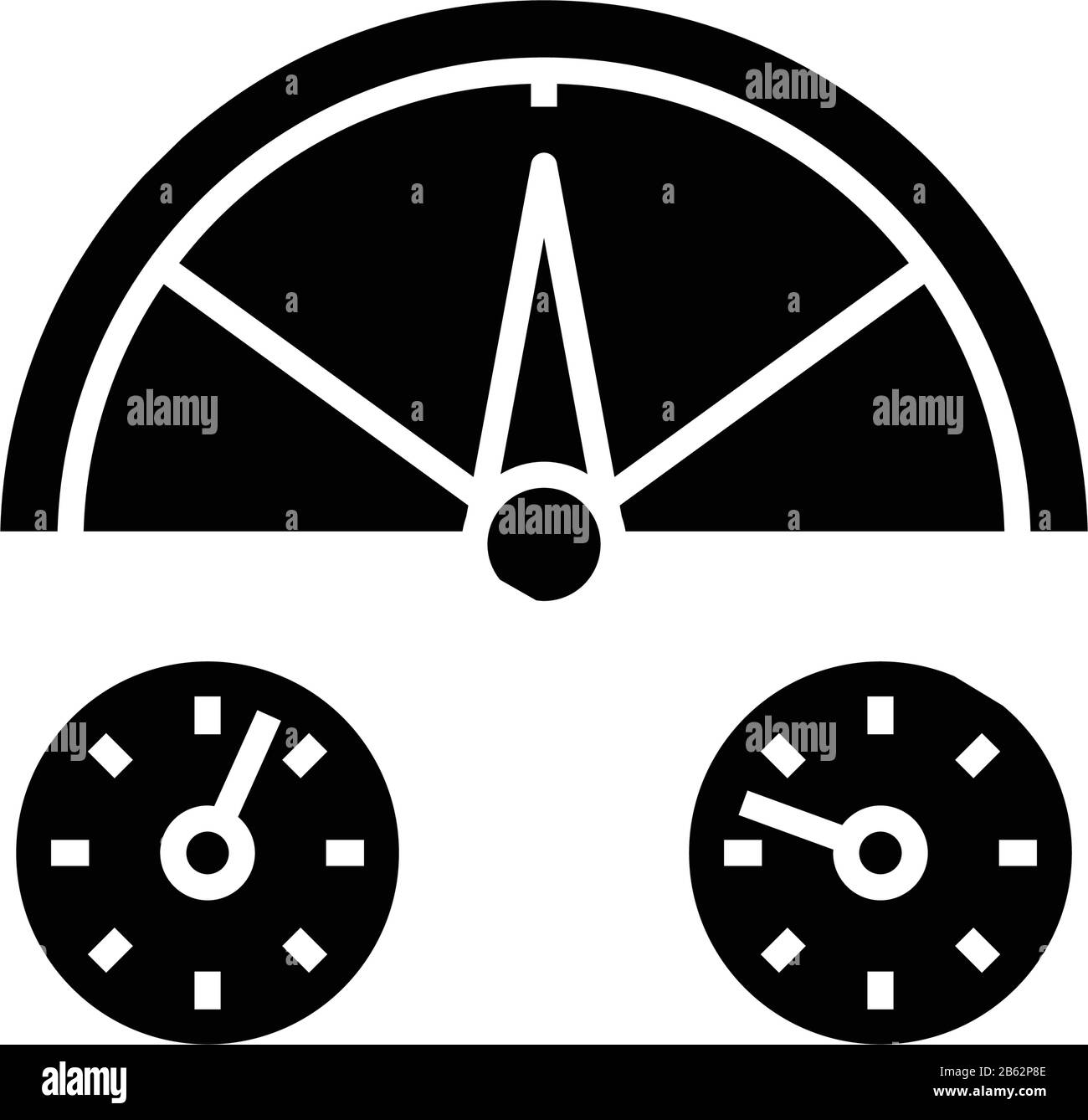 Time cycling black icon, concept illustration, vector flat symbol ...