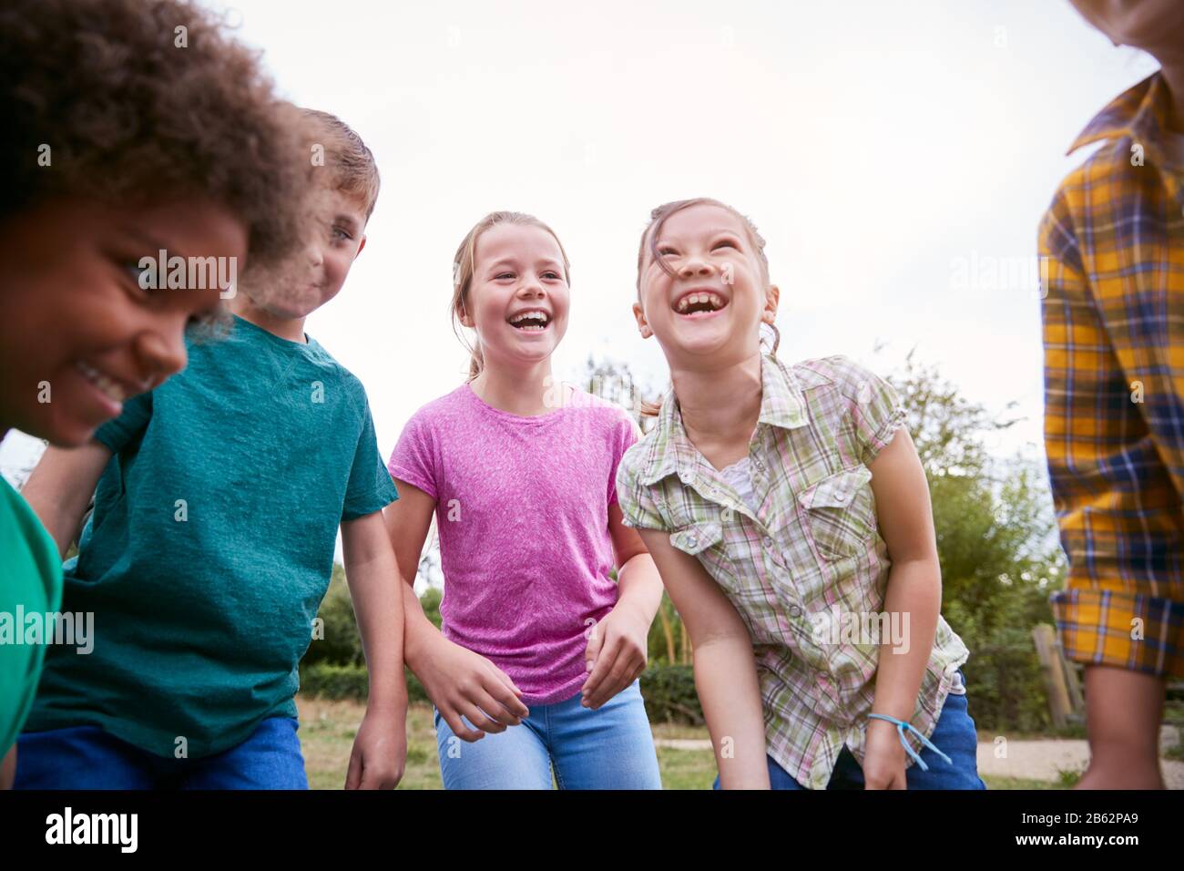 Group children having fun on hi-res stock photography and images - Alamy