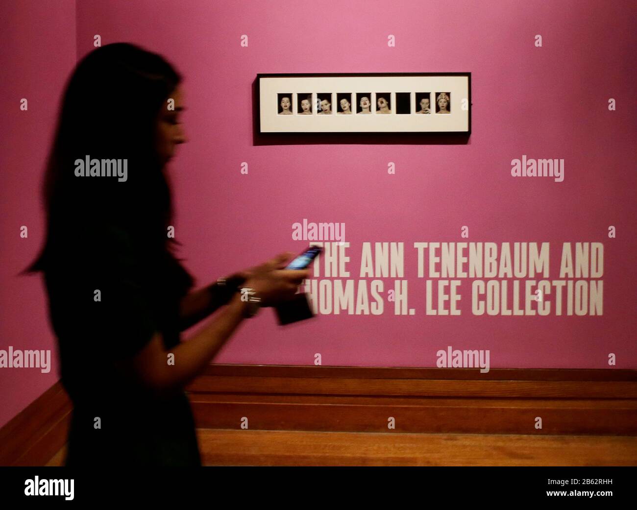 New York, United States. 09th Mar, 2020. Attendees walk through the ...