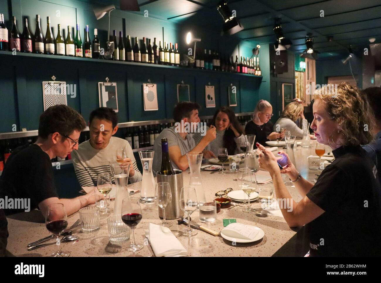 Franks 18 seater wine shop and restaurant in Camden Street,Dublin Stock ...