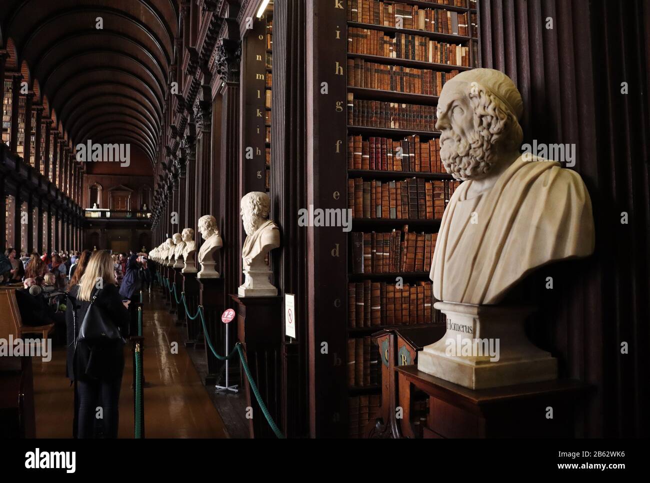 The Long Room of The Old Library of the Trinity College,Dublin,Ireland ...