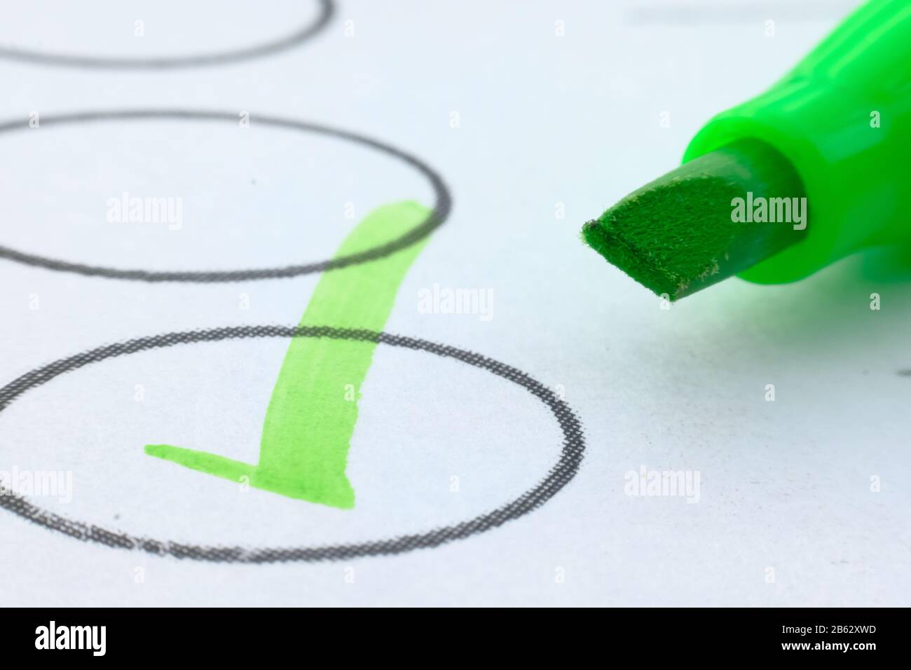 Quality checkmark hi-res stock photography and images - Alamy