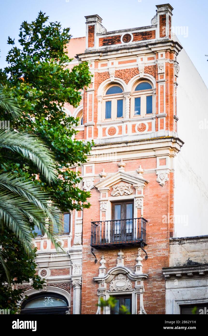 close up view of the historical streets of the spanish cities ...