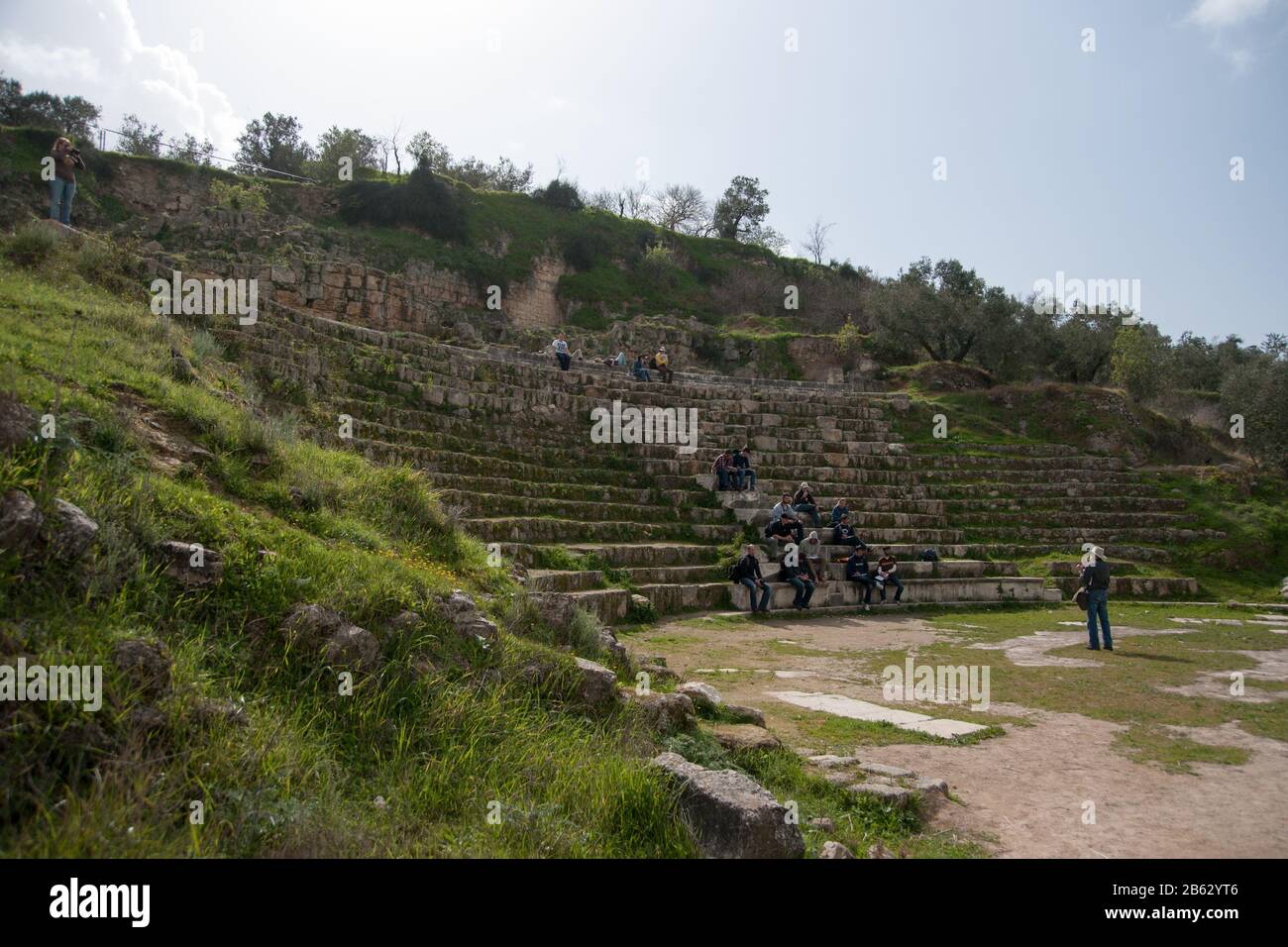 Sebastia ancient israel excavation on palestinian territory Stock Photo ...