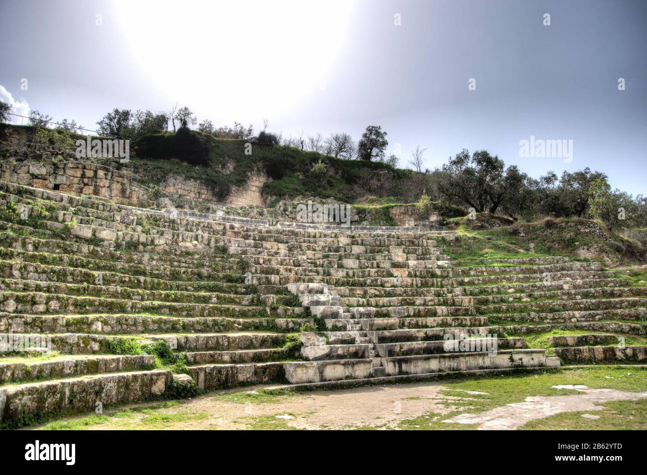 Sebastia ancient israel excavation on palestinian territory Stock Photo ...