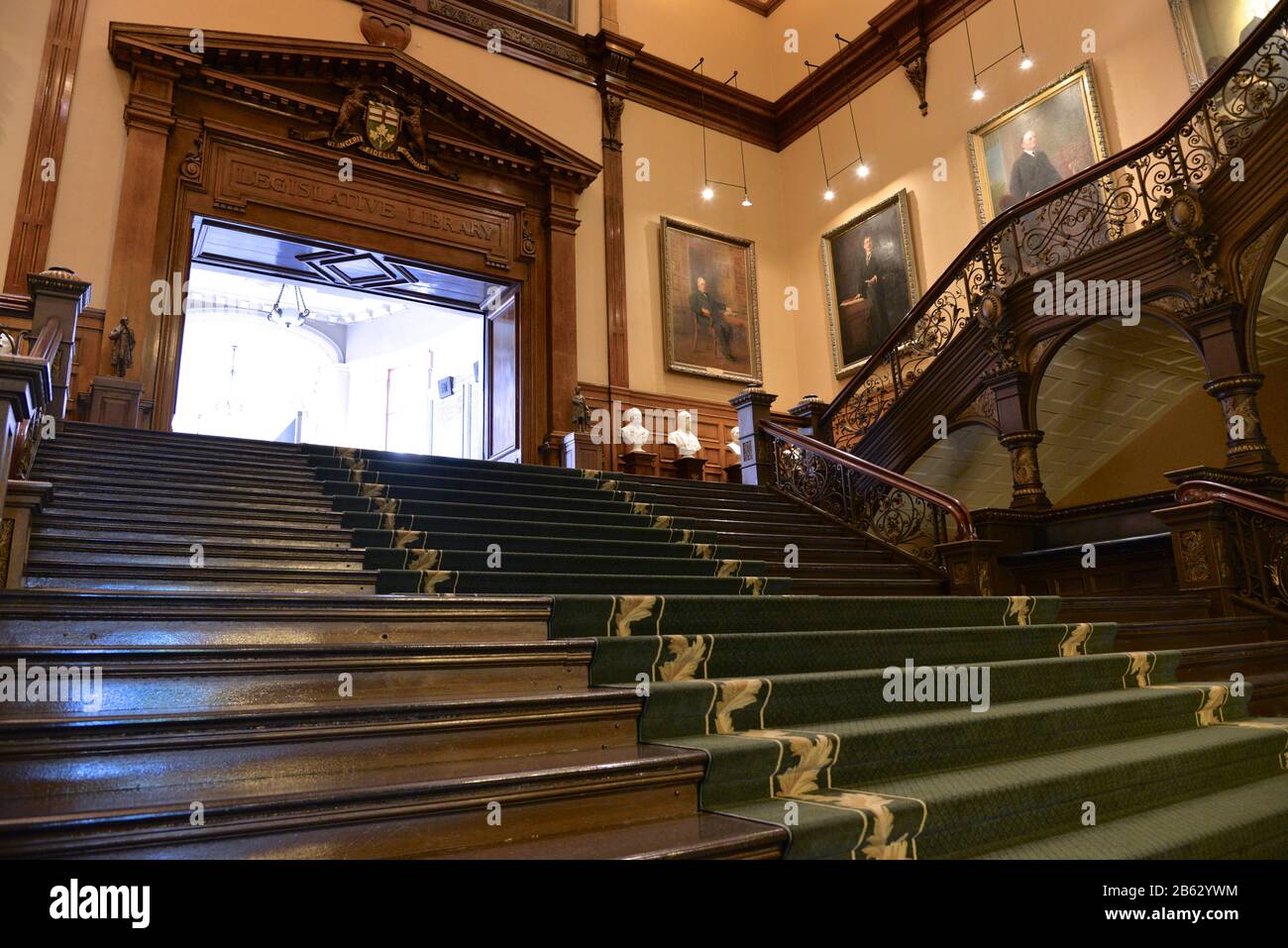 Interior of Legislative Assembly of Ontario - staircase Stock Photo - Alamy