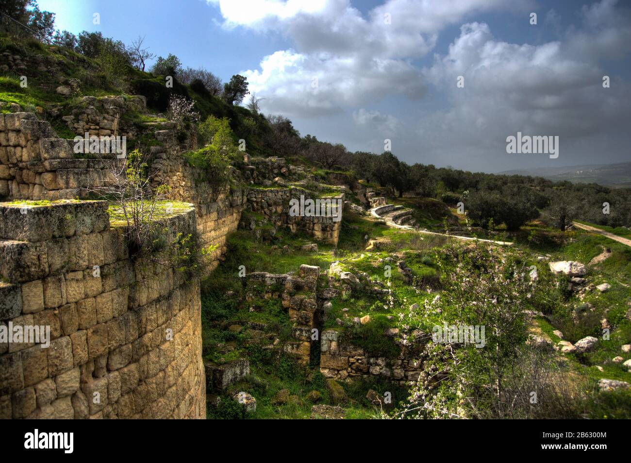 Sebastia ancient israel excavation on palestinian territory Stock Photo ...