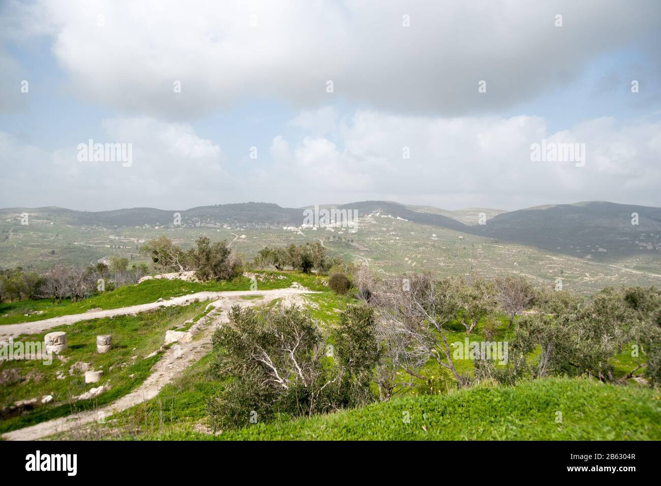 Sebastia ancient israel excavation on palestinian territory Stock Photo ...