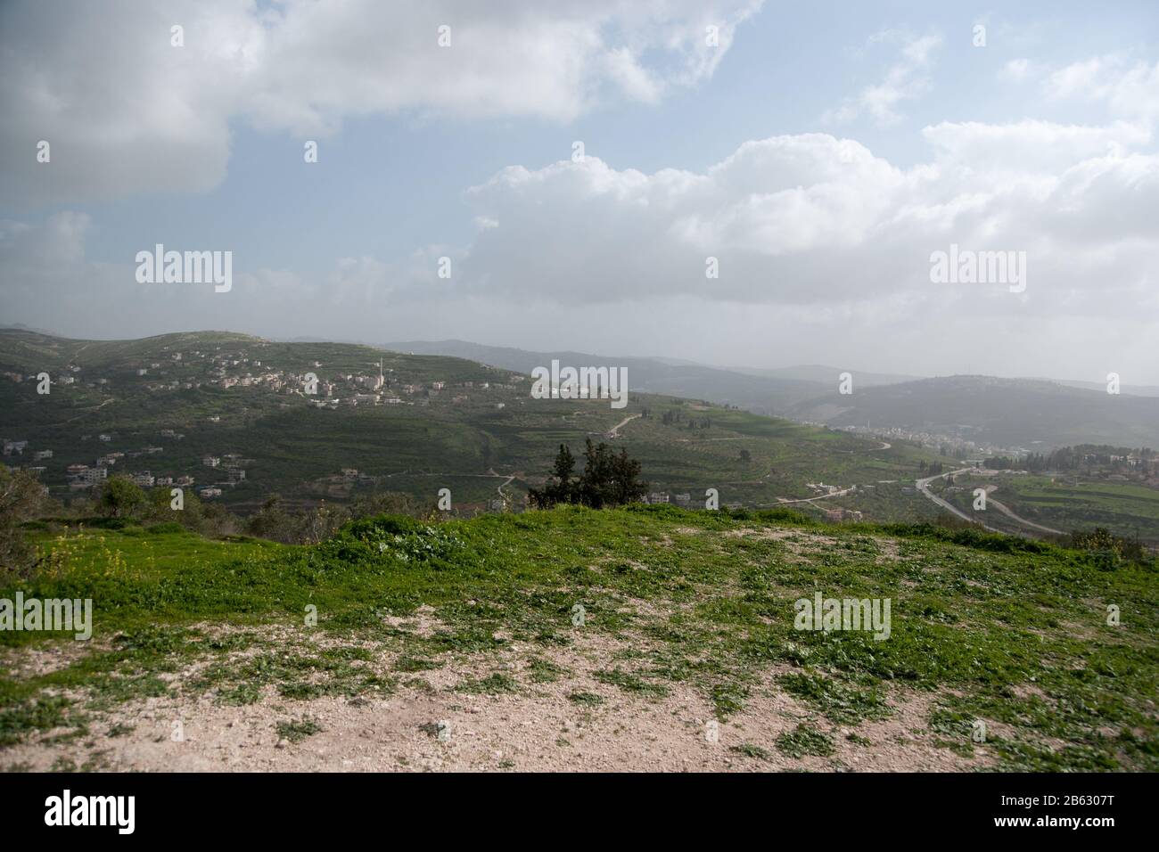 Sebastia ancient israel excavation on palestinian territory Stock Photo ...