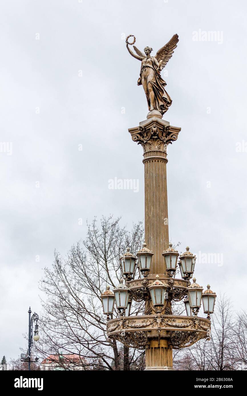 Golden angel statue in prague hi-res stock photography and images - Alamy