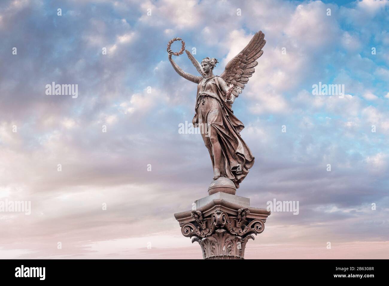 Golden angel statue in prague hi-res stock photography and images - Alamy