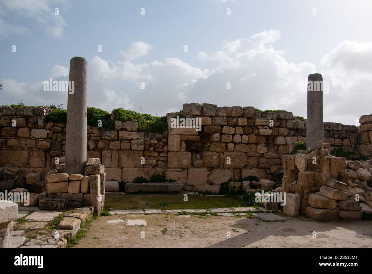 Sebastia ancient israel excavation on palestinian territory Stock Photo ...
