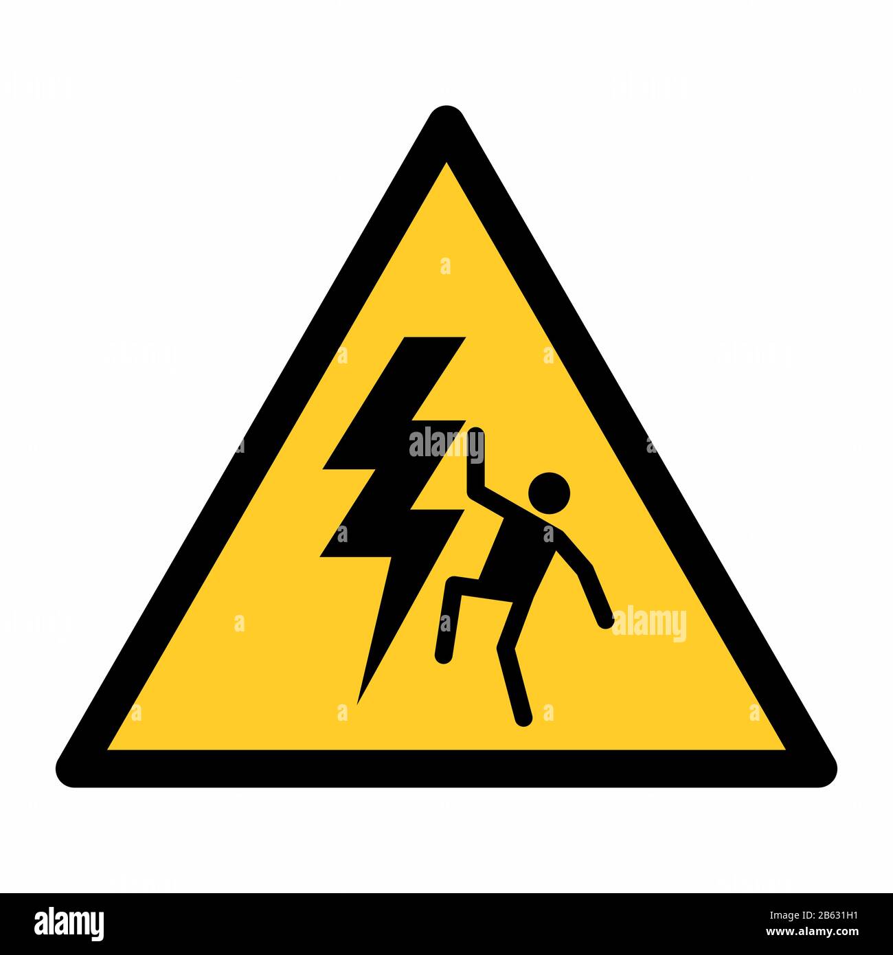 Attention beware high voltage Cut Out Stock Images & Pictures - Alamy