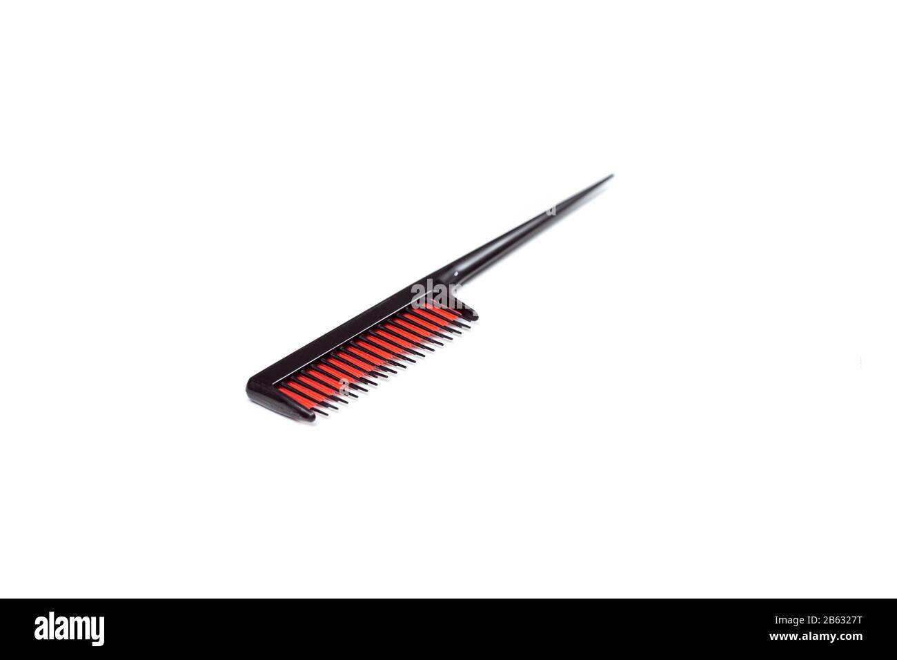 Professional black combs isolated on white Stock Photo - Alamy