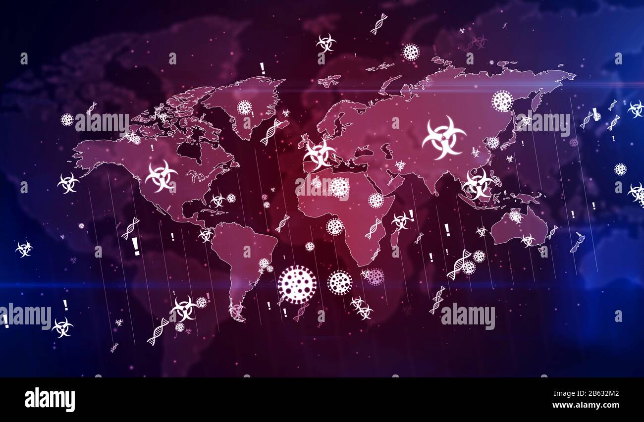 Virus infection growth. Viral pandemic, epidemic, medical, coronavirus ...