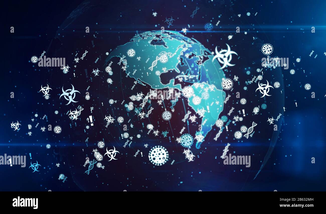 Virus infection growth. Viral pandemic, epidemic, medical, coronavirus ...