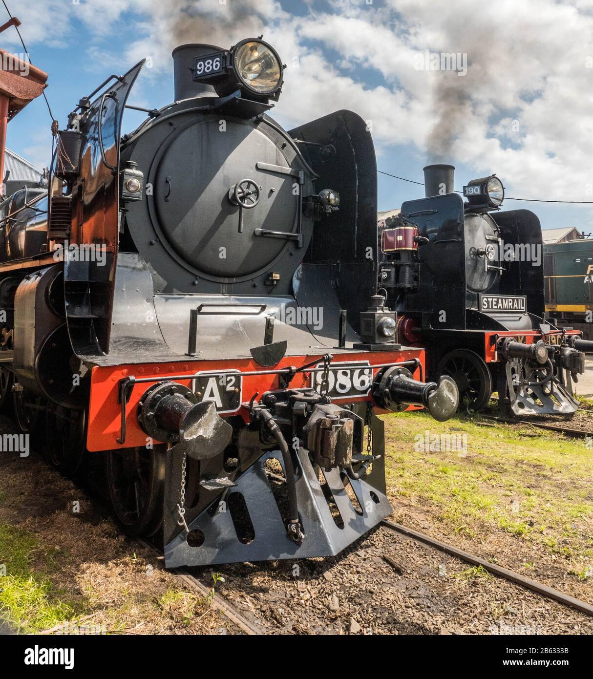 Steam Locomotive Front View