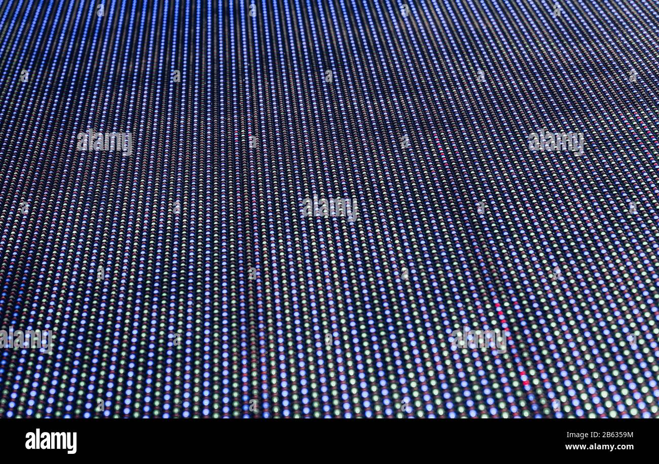 the pixels in a street LED screen Stock Photo - Alamy