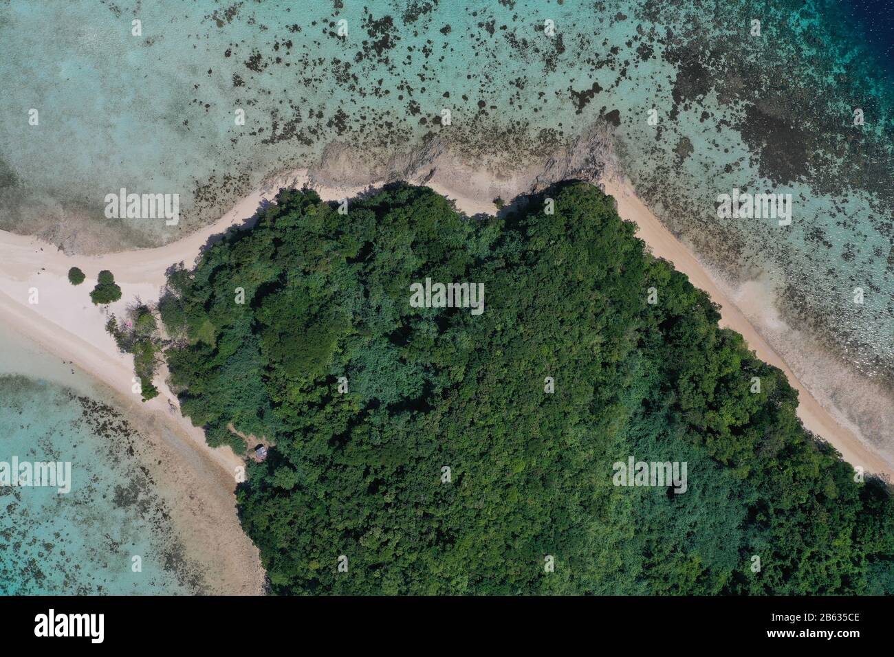 Aerial view of Ditaytayan island in Coron, Palawan, Philippines Stock ...
