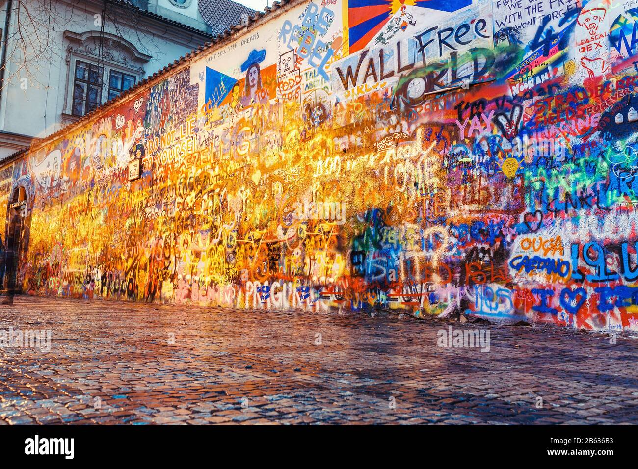 PRAGUE, CZECH REPUBLIC, 19 MARCH 2017: The famous landmark of Prague is ...