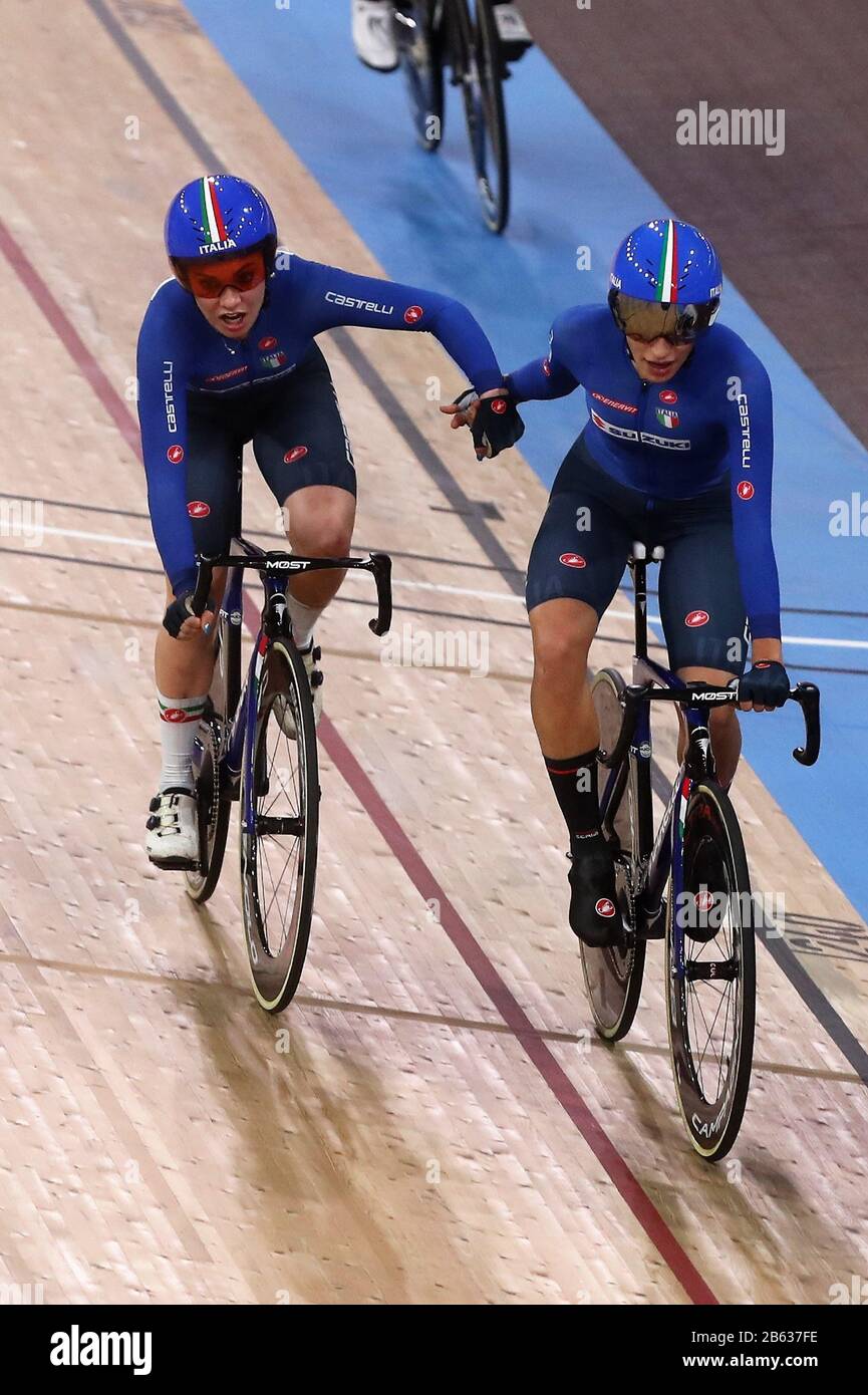 Letizia Paternoster and Elisa Balsamo of Italy Women's Madison Final ...
