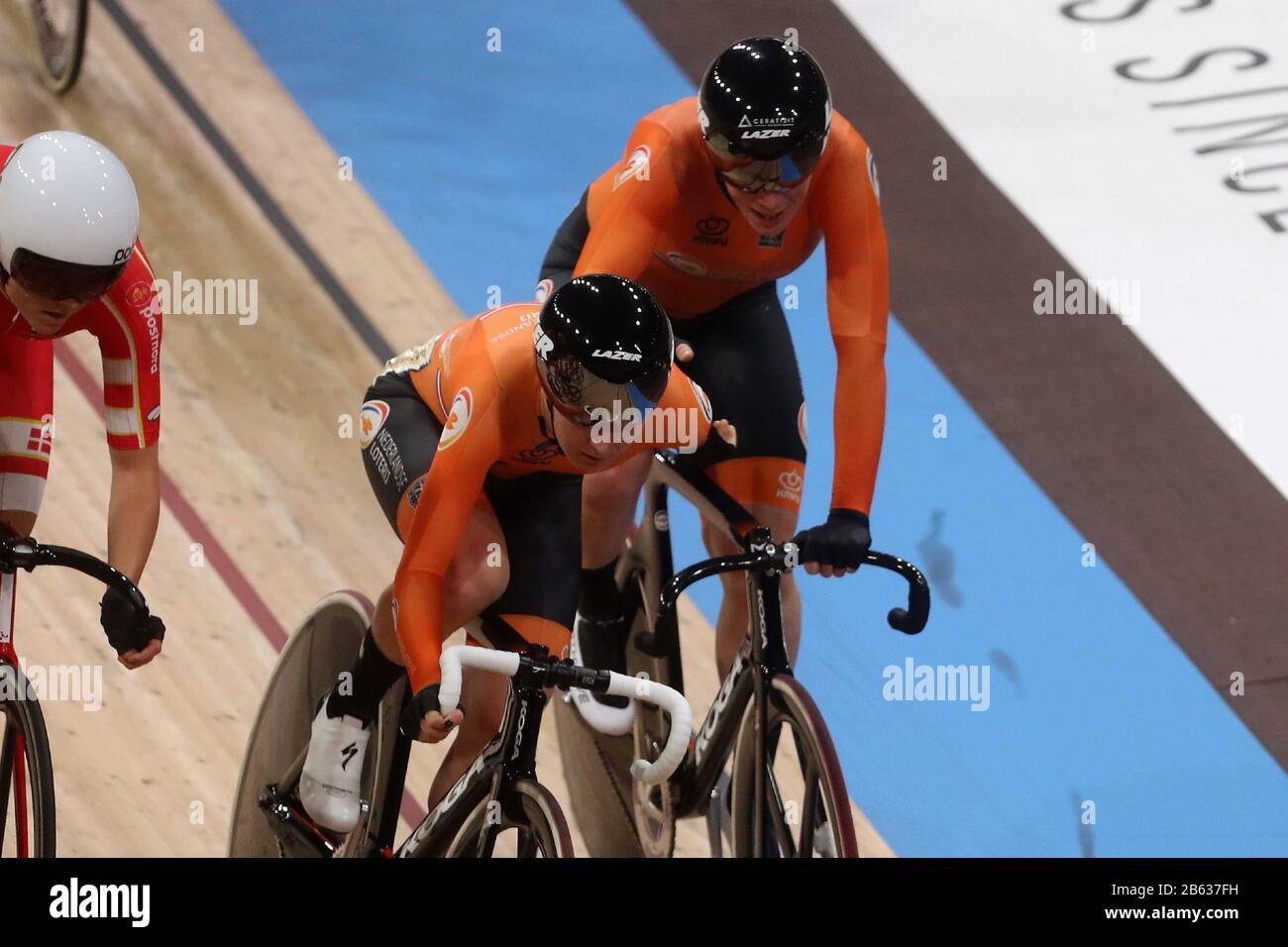 Kirsten Wild and Amy Pieters of Nederlandt Women's Madison Final during ...